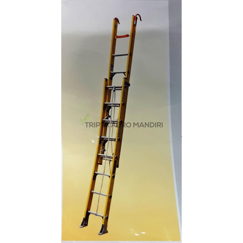 Jual TANGGA PLN 6,5 Meter Fiberglass Sliding Ladder Heavy Duty | Shopee ...