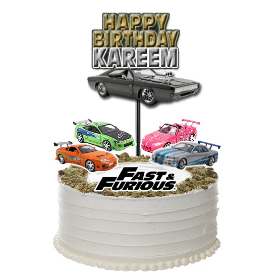 Jual Fast Furious Car / Mobil Balap Topper Cake Birthday / Hiasan Kue ...