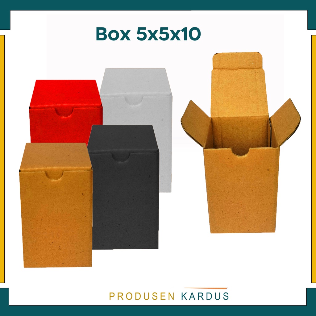 Jual Box 5x5x10 cm/Box Parfum/Kardus/Karton Polos | Shopee Indonesia