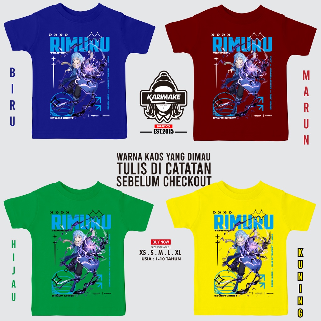 Jual KARIMAKE Kaos Baju Anak TENSEI SHITARA RIMURU TEMPEST V2 Kaos ... Jual KARIMAKE Kaos Baju Anak TENSEI SHITARA RIMURU TEMPEST V2 Kaos ...