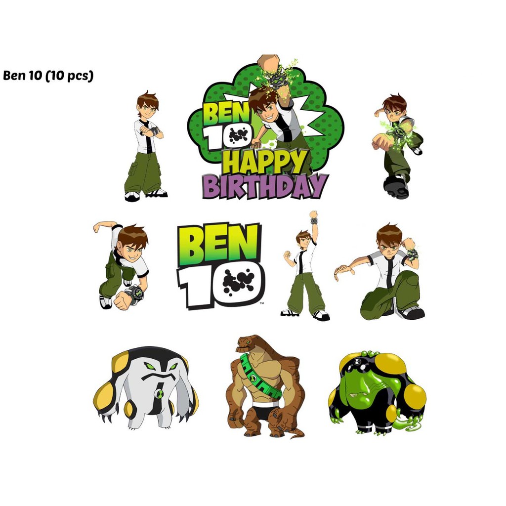 Jual Topper Kue Ben 10 (10pcs) | Shopee Indonesia