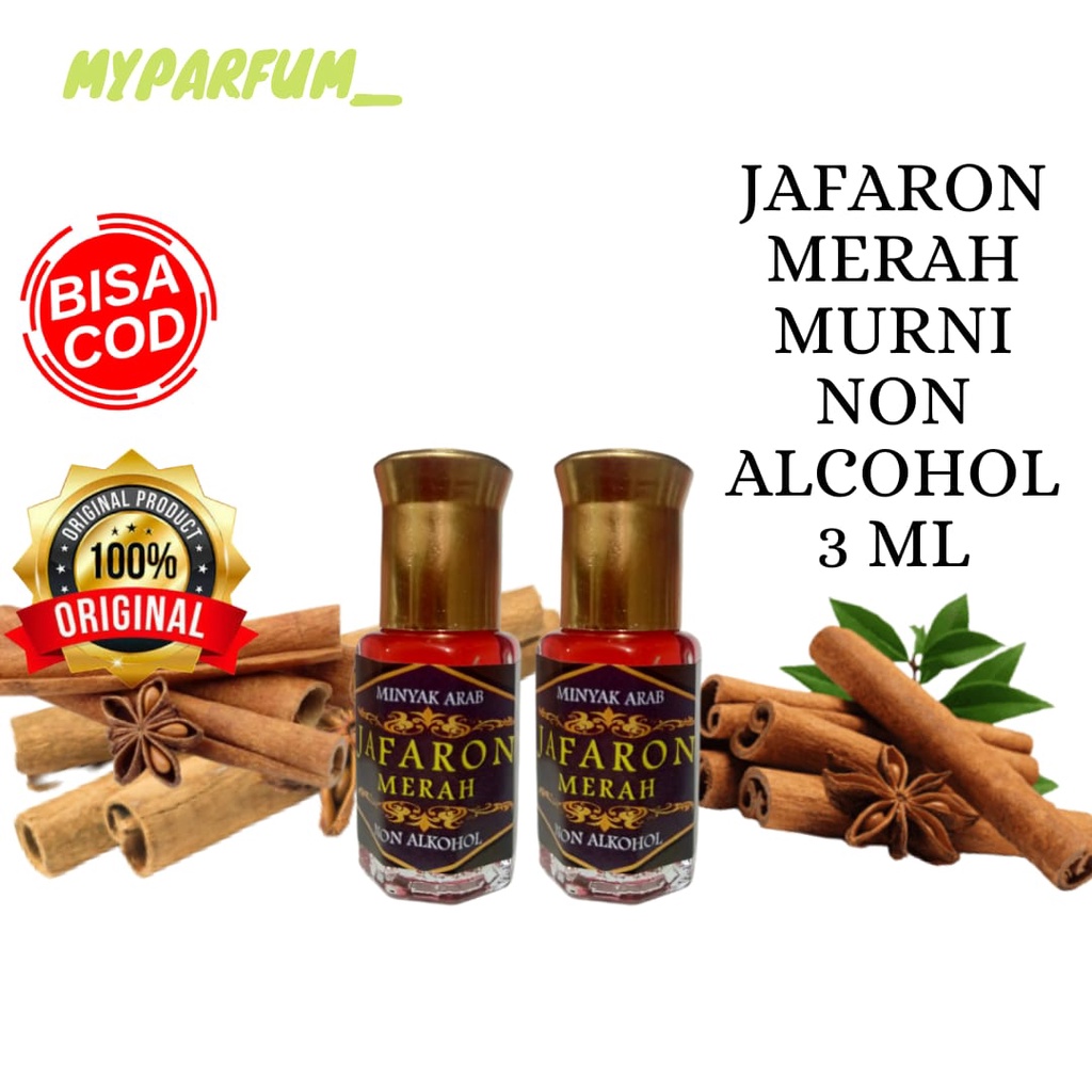 Jual Parfum Jafaron Merah Minyak Wangi Zafaron merah 100% Murni Non ...