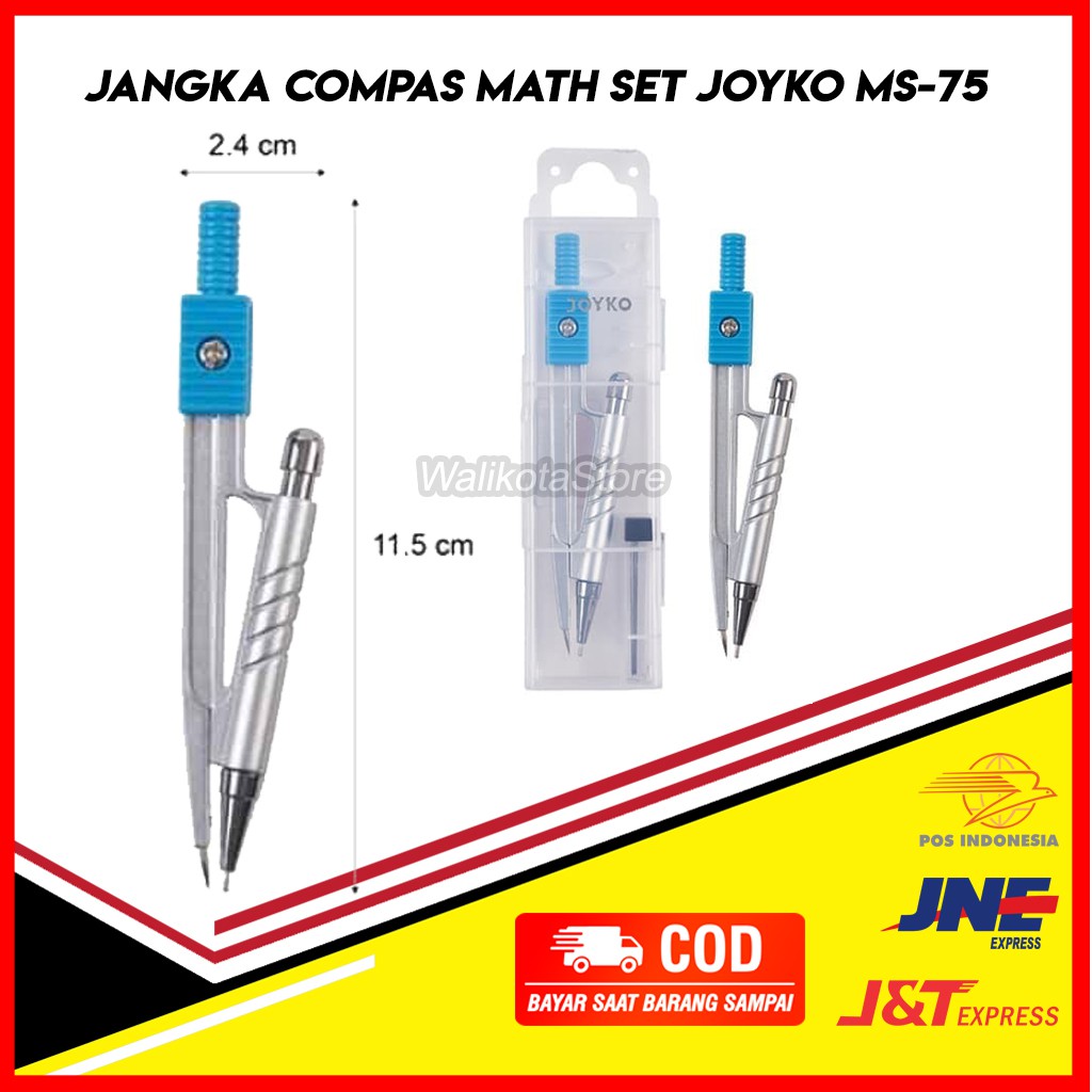Jual COMPASS TERM / JANGKA KOMPAS MATH SET JOYKO MS-75 | Shopee Indonesia