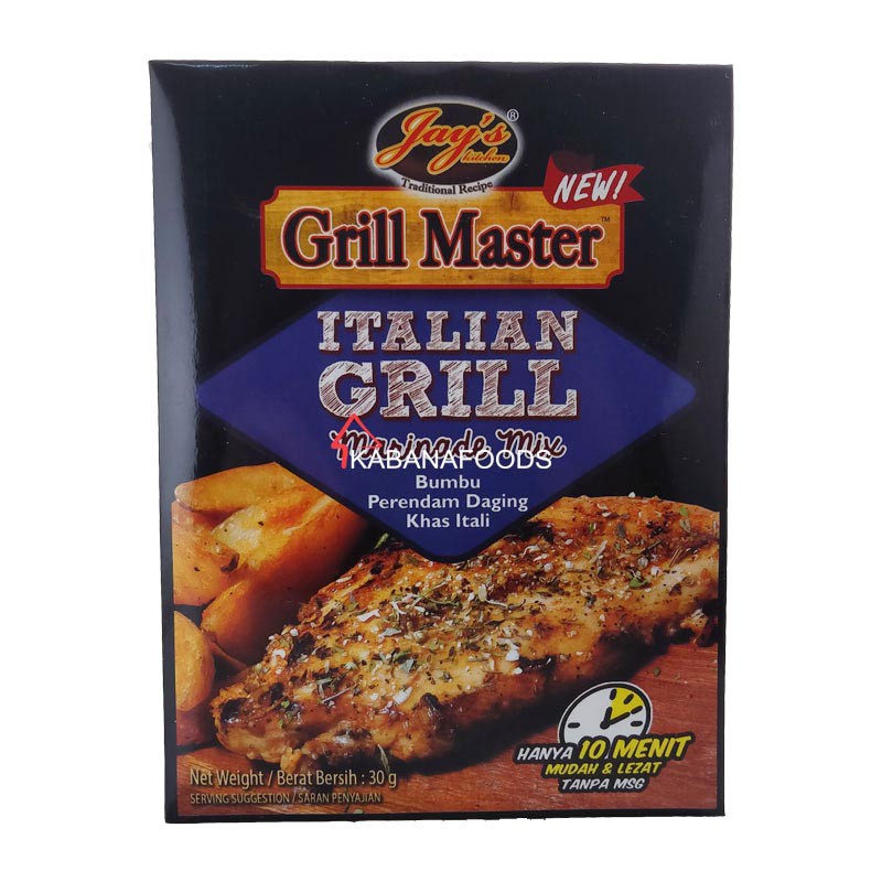 Jual Bumbu Marinasi Panggang Italia Jay's Grill Master Italian Grill Marinade Mix | Shopee Indonesia