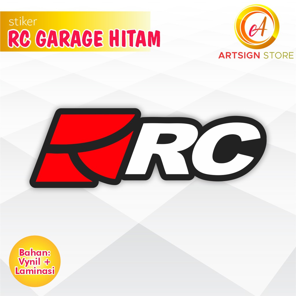 Jual Stiker RC Garage / Stiker Visor RC Garage / Stiker Helm RC Garage ...