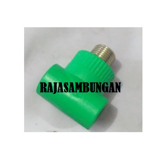 Jual TEE DRAT LUAR PPR 1 X 3/4 INCH SAMBUNGAN PIPA AIR PANAS DINGIN MALE THREAD TEE PPR 1 X 3/4 ...