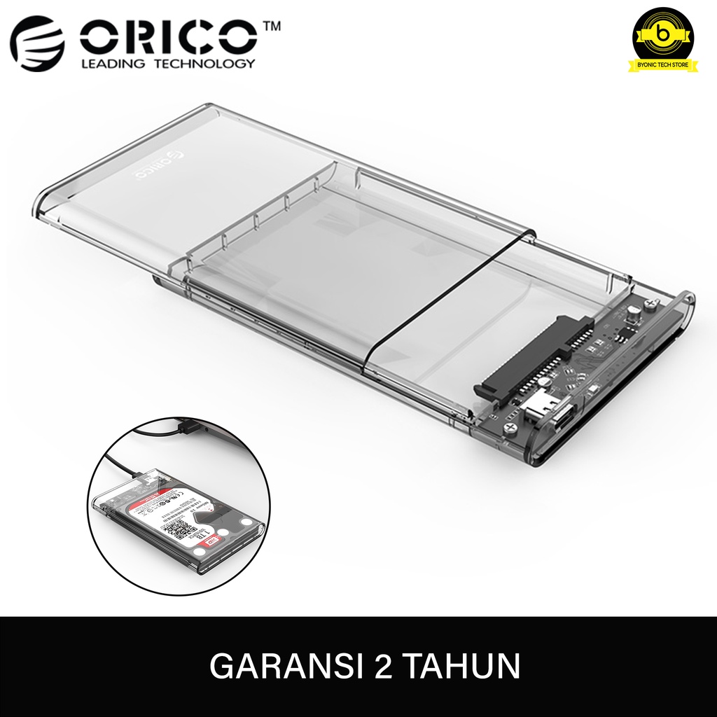 Jual Type-C Transparent Hard Drive Enclosure ORICO 2.5 inch - 2139C3 ...
