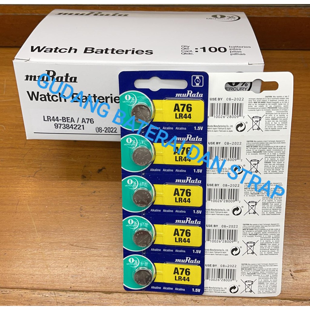 Jual Baterai Battery Original Murata LR 44 A76 | Shopee Indonesia