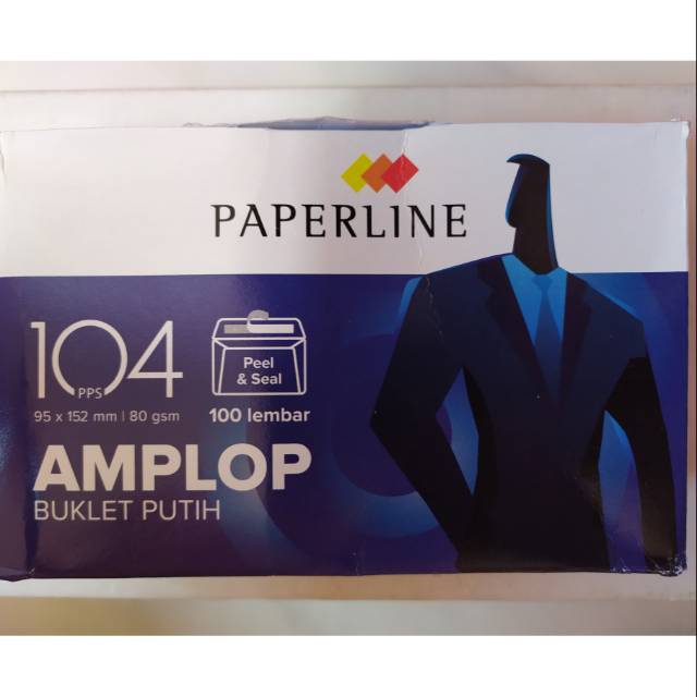 Jual Amplop Putih 104 PPS Paperline PPL Peel Seal Lem Strip Perekat ...