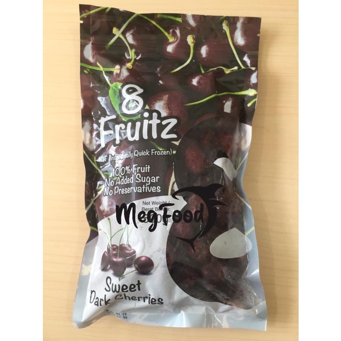 Jual Megfood - 8 Fruitz IQF Sweet Dark Cherries 500 gram | Shopee Indonesia