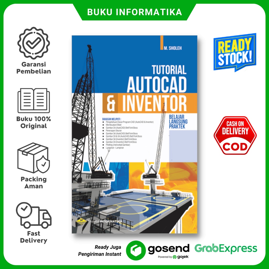 Jual Buku Tutorial Autocad & Inventor (Belajar Langsung & Praktik ...