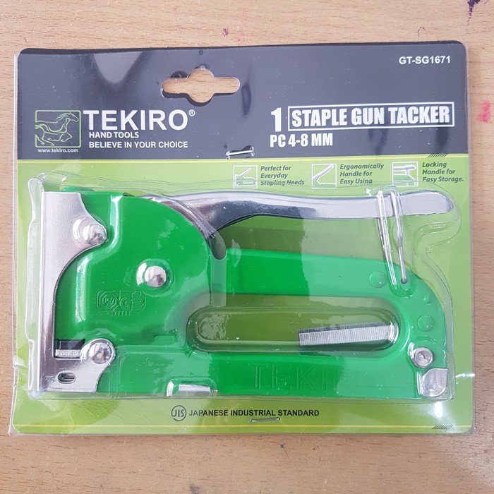 Jual Staples Tembak / Staple Gun Tacker TEKIRO 4 - 8 mm | Shopee Indonesia