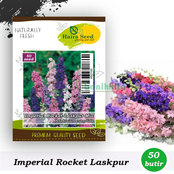 Jual Benih-Bibit Bunga Imperial Rocket Laskpur Mix (Haira Seed ...