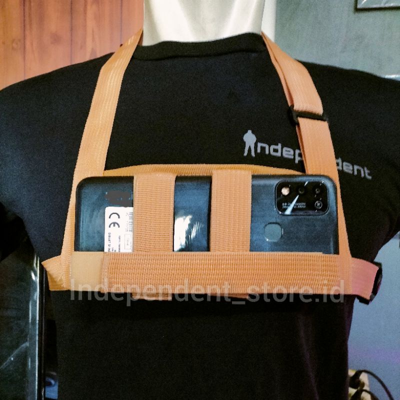 Jual chest strap hp motovlog handphone holder vertikal horizontal ...