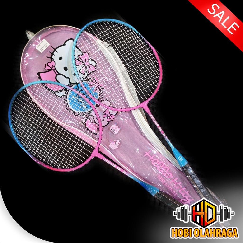 Jual Raket Badminton Hello Kitty Super Lucu | Shopee Indonesia