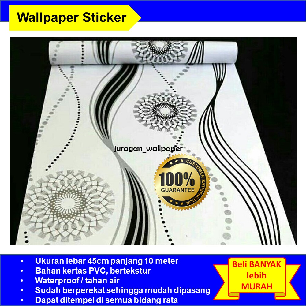 Jual Wallpaper Dinding Sticker Walpaper Stiker Premium Matahari BW ...