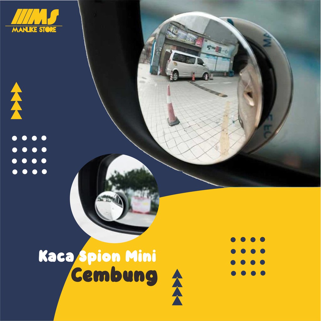 Jual Spion Cembung Mobil/Spion Mini Wide Angle/Blind Spot Mirror ...