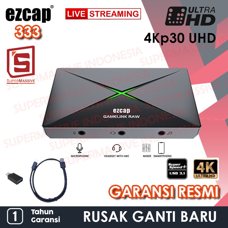 Jual EZCAP 333 HDMI CAPTURE HDMI TO USB 3.1 GAME LINK RAW STREAMING ...