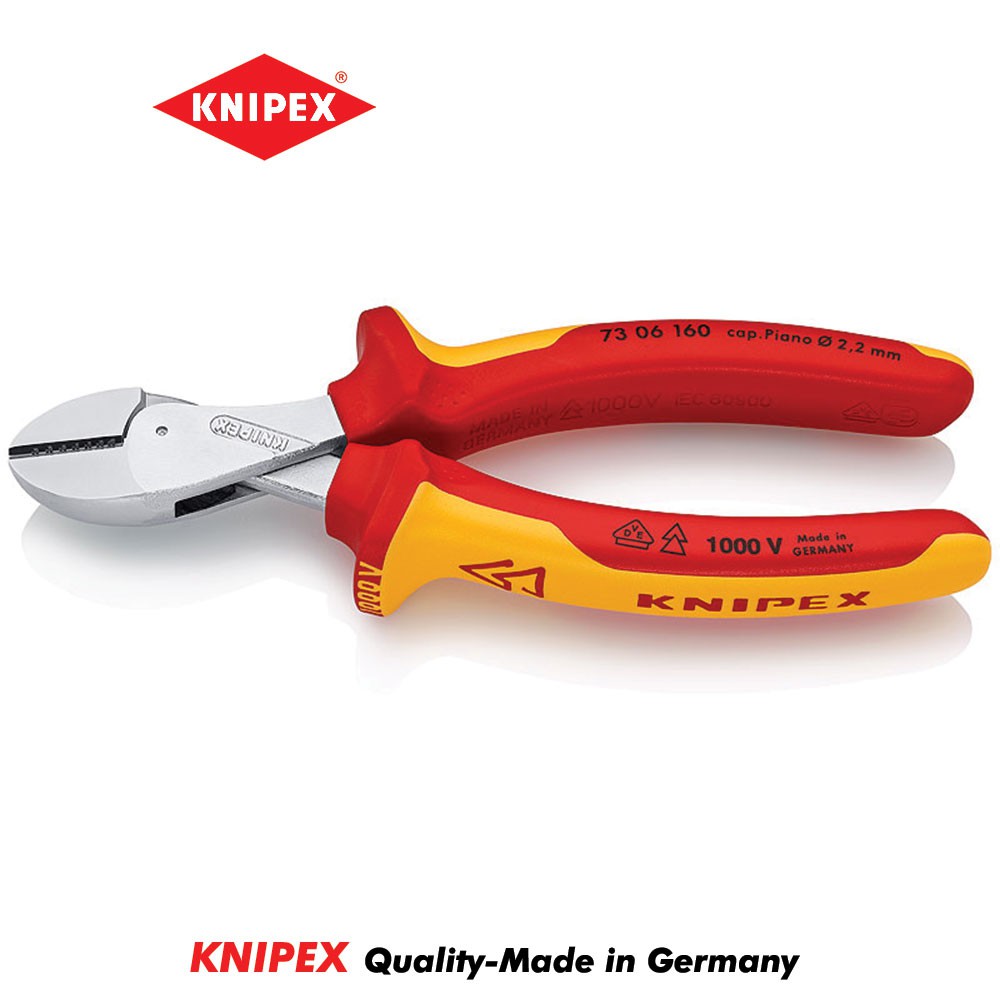 Jual TANG POTONG VDE KNIPEX 73 06 160 KNIPEX X-Cut | Shopee Indonesia