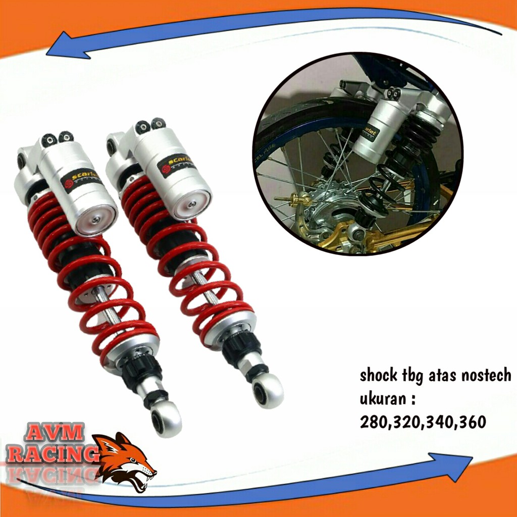 Jual shock scarlet shockbreaker skok sok tabung atas nostech rx king ...