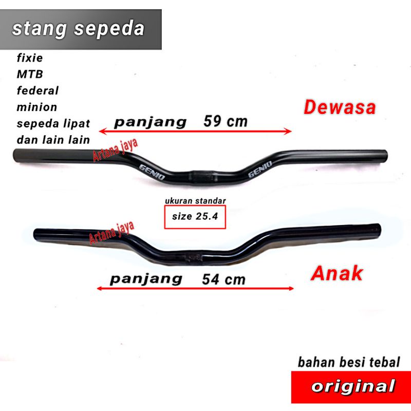 Jual setang STANDAR stang sepeda anak & dewasa Lipat sepeda gunung MTB ...