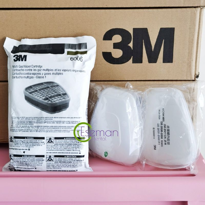 Jual 3M 6006 Cartridge Multi Gas Acid Organic Vapor utk Respirator 6200 7502 6800 5N11 N95 cover ...