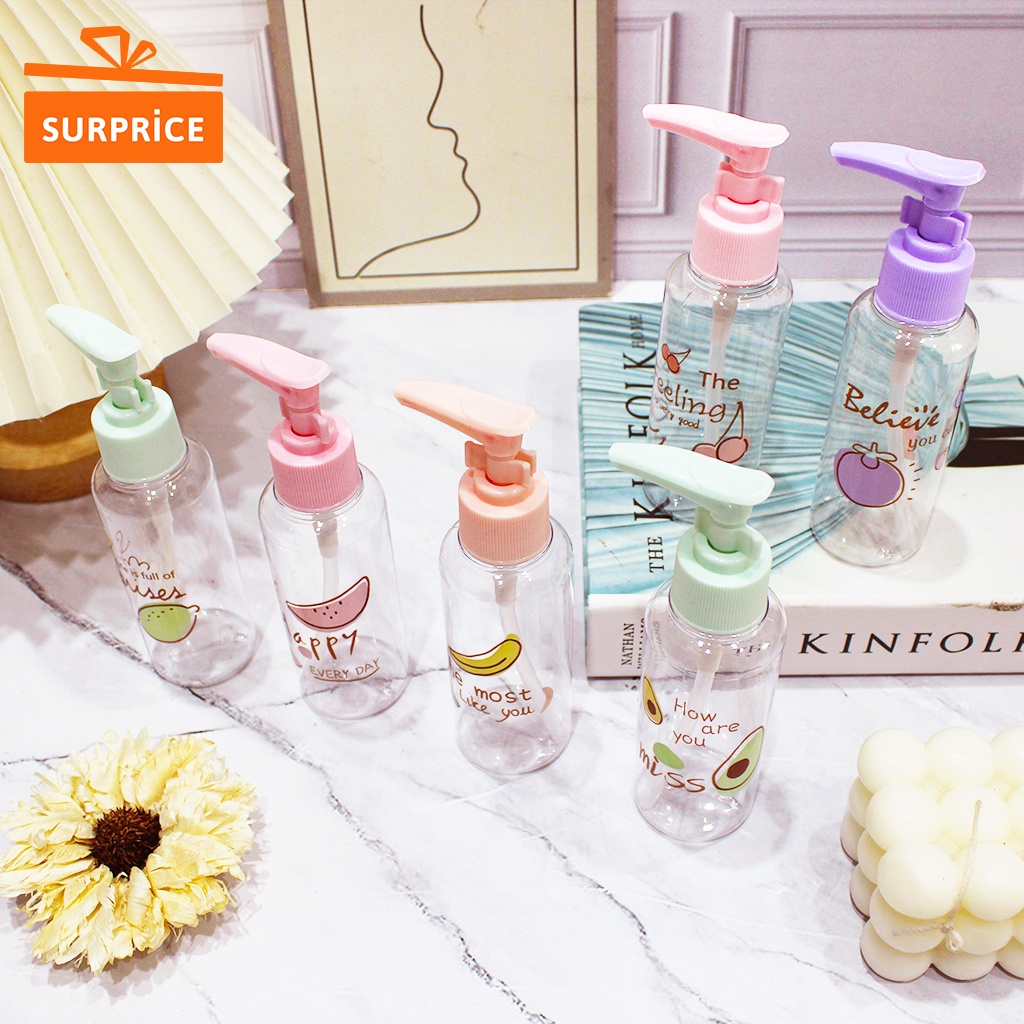 Jual Botol Pump Karakter Lucu 100 ML / Botol Pencet Plastik / Botol ...
