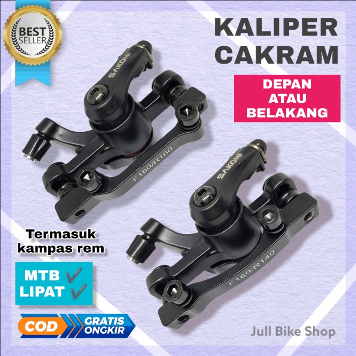 Jual Kaliper rem cakram sepeda lipat mtb depan dan belakang caliper ...