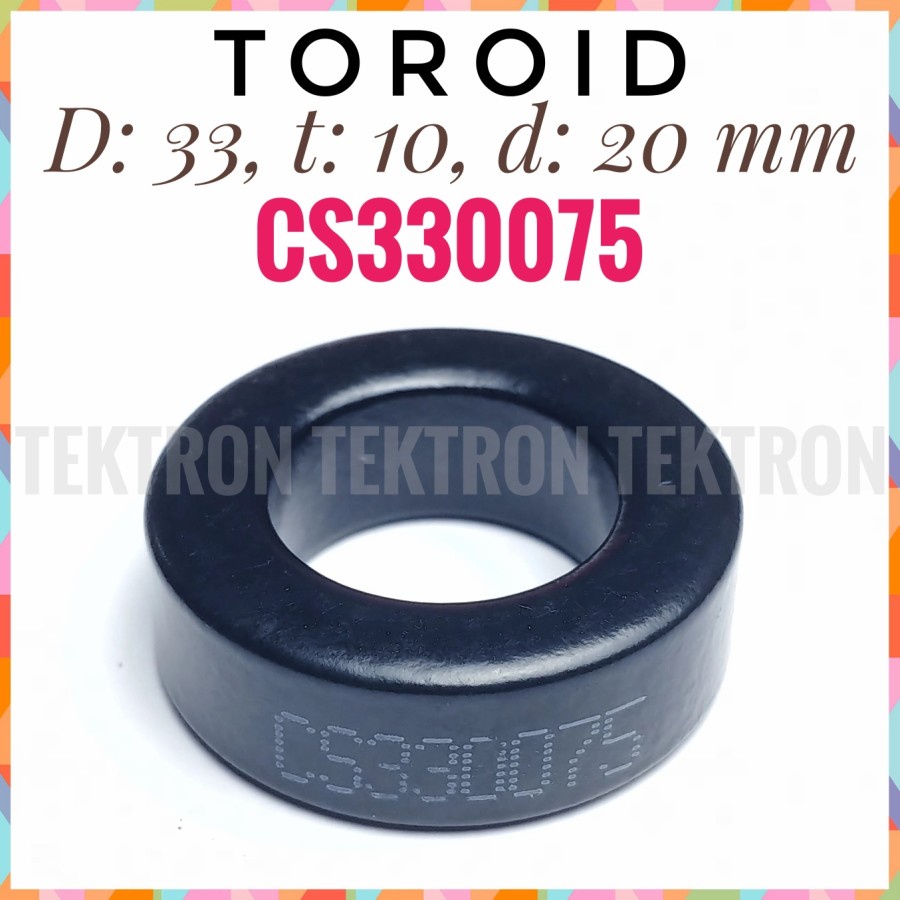 Jual Toroid CS330075 D 33mm 3cm an 33x10x20 Ferit Ring Feritte Core ...