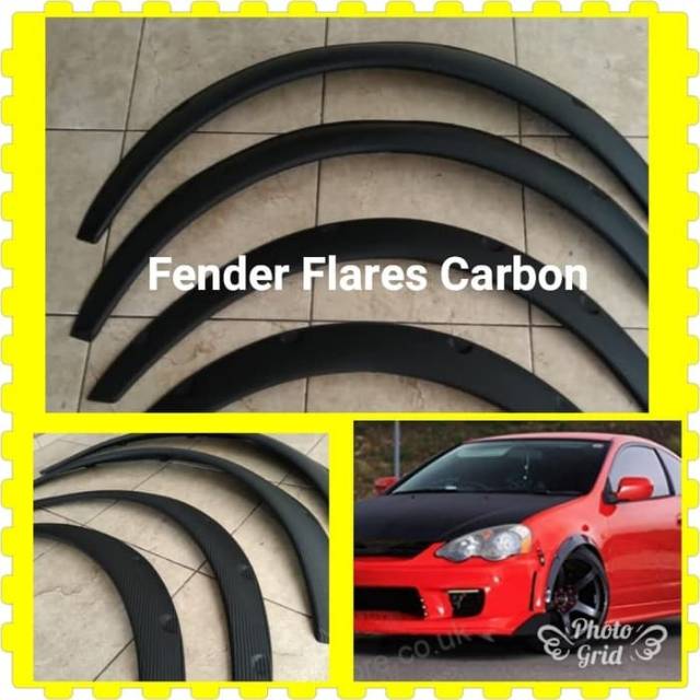 Jual Fender Flares CARBON Lips Fender Universal Depan Belakang | Shopee ...