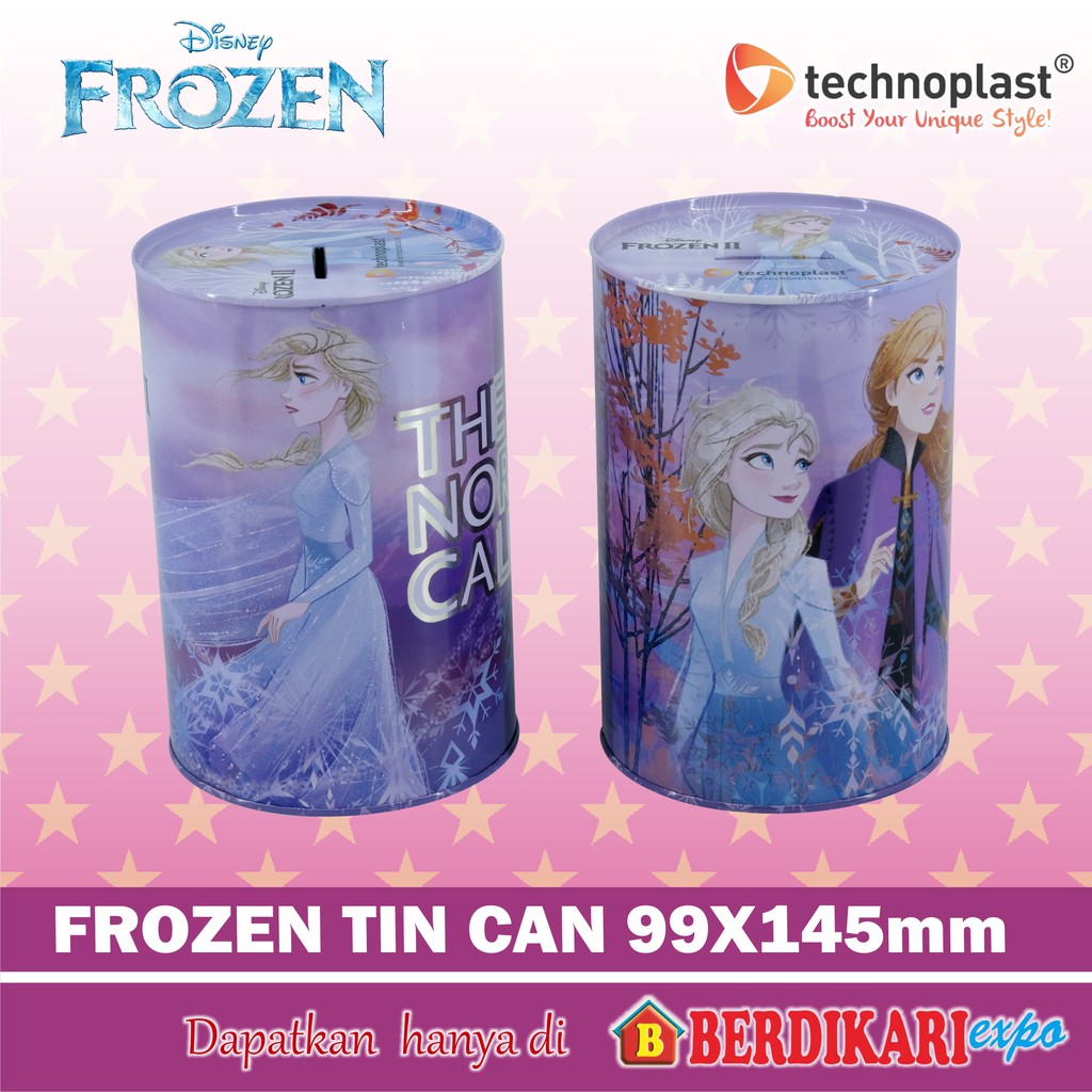 Jual TECHNOPLAST FROZEN MOVIE TIN CAN COIN BANK CELENGAN 99X145mm ...