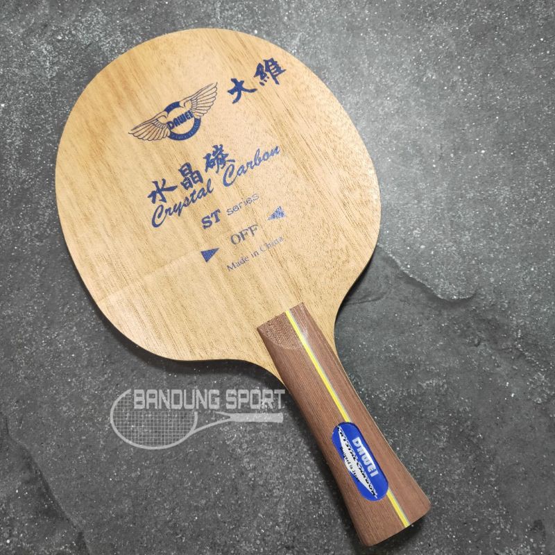 Jual Kayu Bad Pingpong / Bat Tennis Dawei Crystal Carbon St Series Coklat / Bad Tenis Meja ...