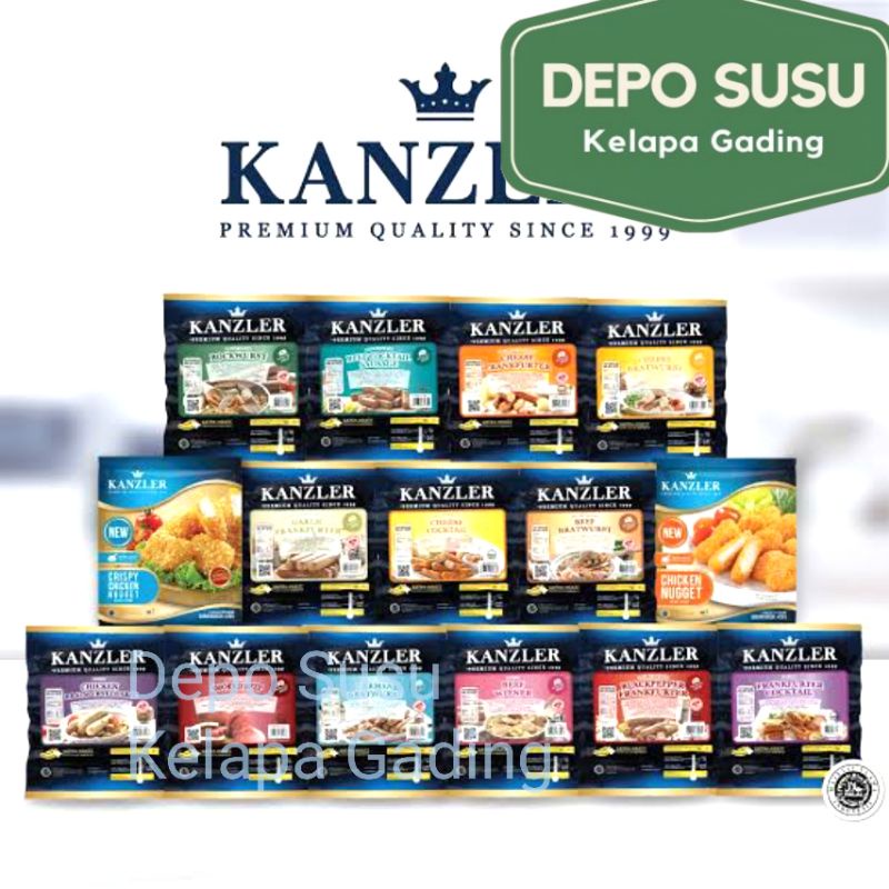 Jual Sosis Kanzler 360gr / 500gr | Beef Cheese Sausage Crispy Chicken ...