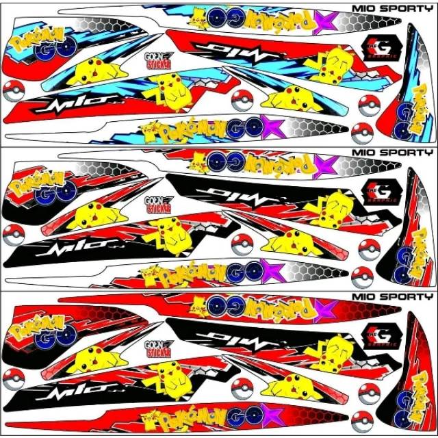 Jual Striping Mio Sporty Variasi Sticker Stiker Scotlite Skotlet Motor ...
