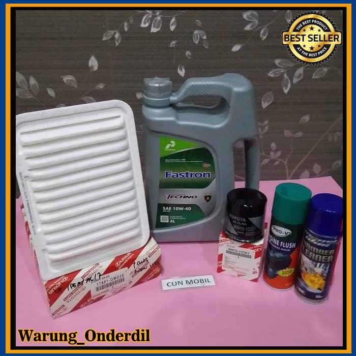Jual Paket oli mesin Fastron 10W-40 4L API SN Yaris-New Vios ada5 item ...