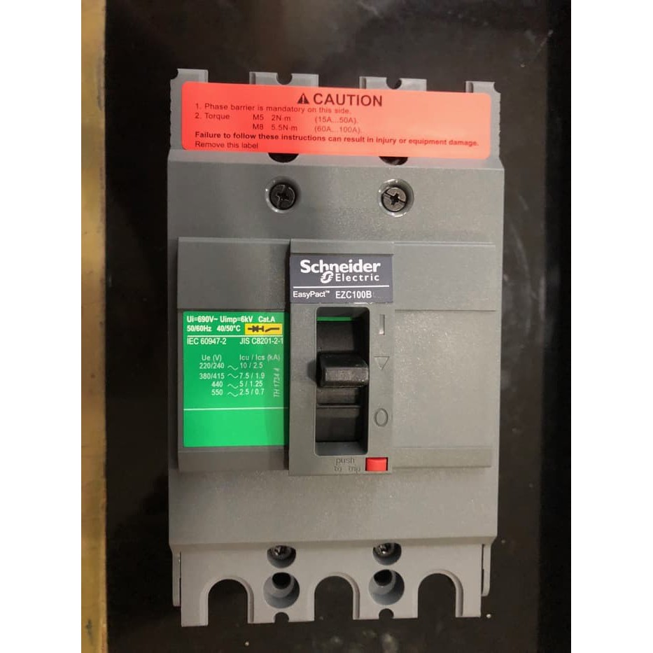 Jual SCHNEIDER MCCB 7 5KA EZC100B 3P 15A EZC100B3015 | Shopee Indonesia