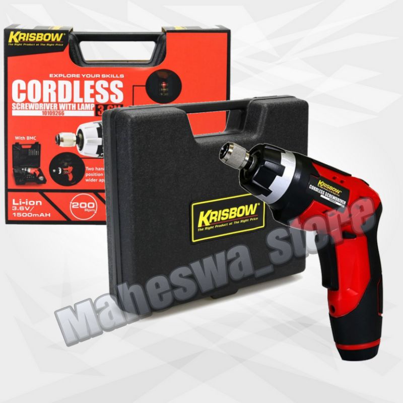 Jual Krisbow bor cordless screwdriver / krisbow mesin obeng nirkabel ...