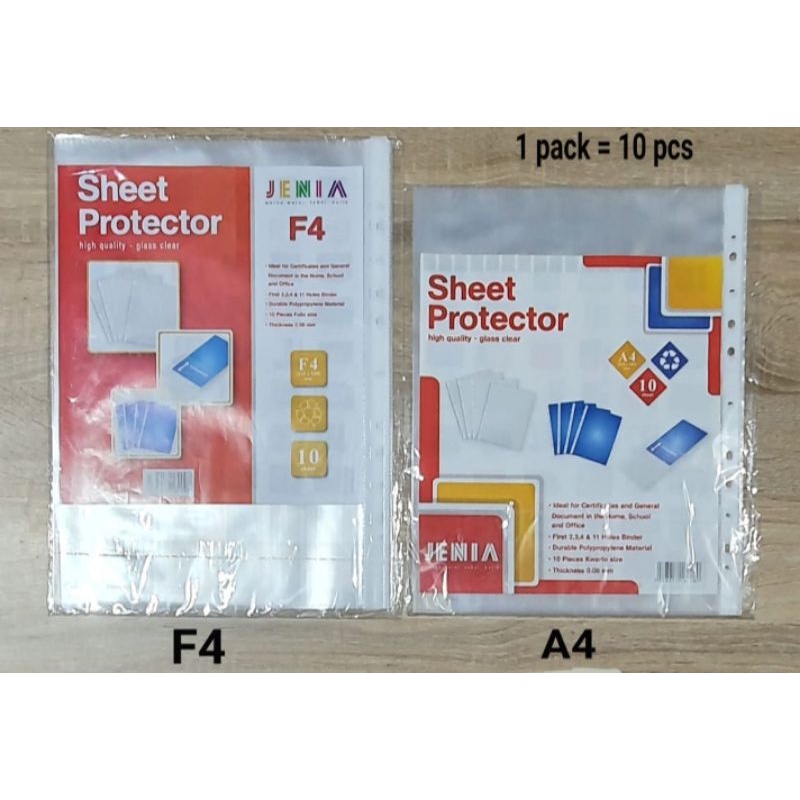 Jual Sheet Protector Plastik Ijazah Folio HVS F4 (1pak: 10) | Shopee ...