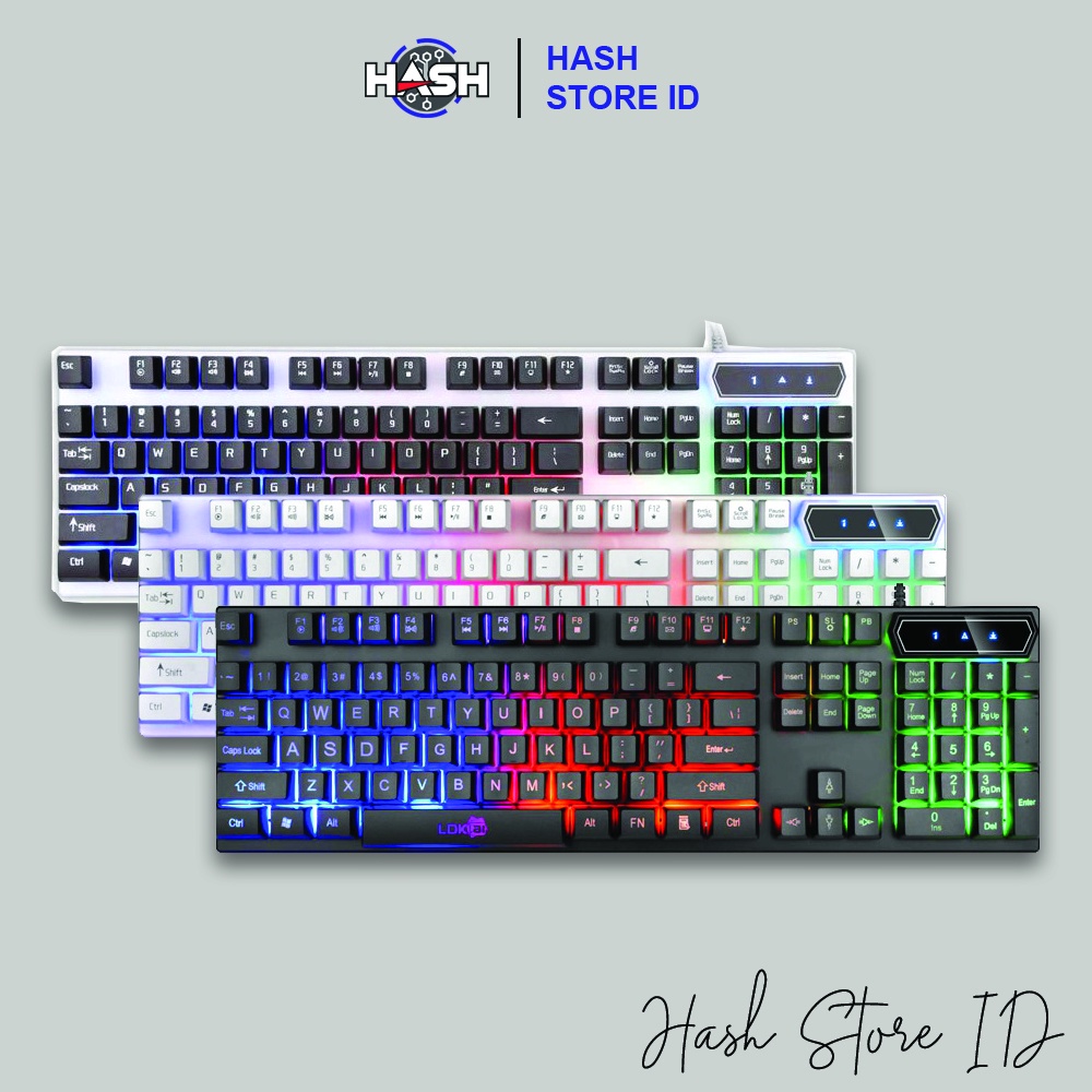 Jual Keyboard USB Kabel Dengan Lampu RGB | Shopee Indonesia