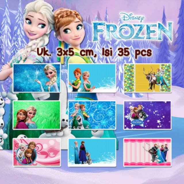 Jual Stiker label nama tipe B Frozen | Shopee Indonesia