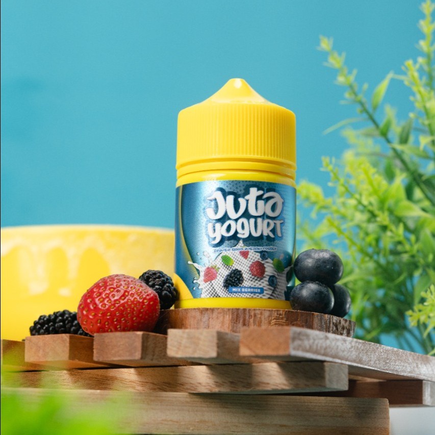 Jual JUTA YOGURT MIX BERRIES FREEBASE LIQUID 60ML 100% AUTHENTIC ...