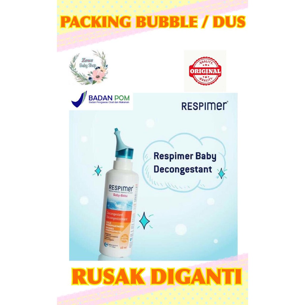 Jual Respimer Baby Decongestant Nasal Spray 60ml | Shopee Indonesia