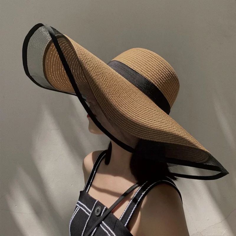 Jual Topi pantai lebar Tile Summer hat import | Shopee Indonesia