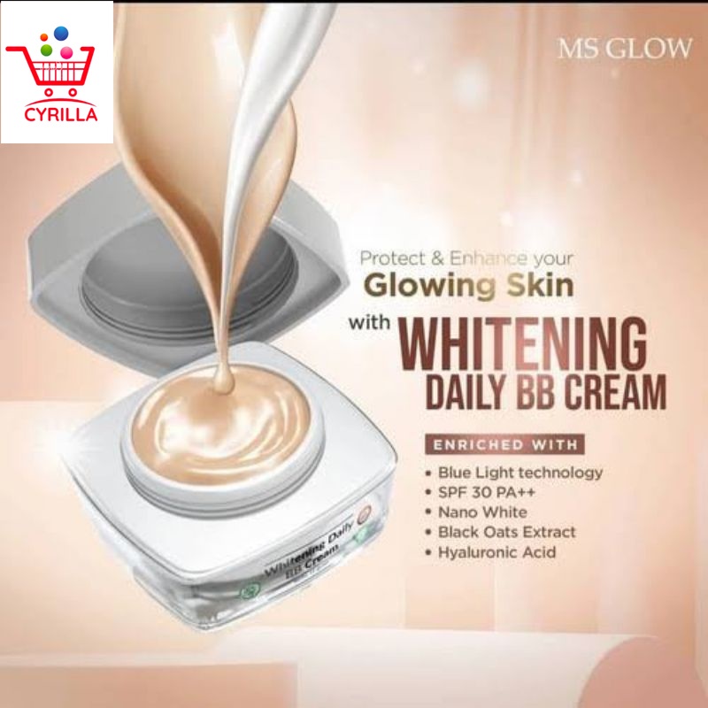 Jual MS GLOW DAILY BB CREAM / Ms Glow Day Cream ( Cream Pagi ) | Shopee ...