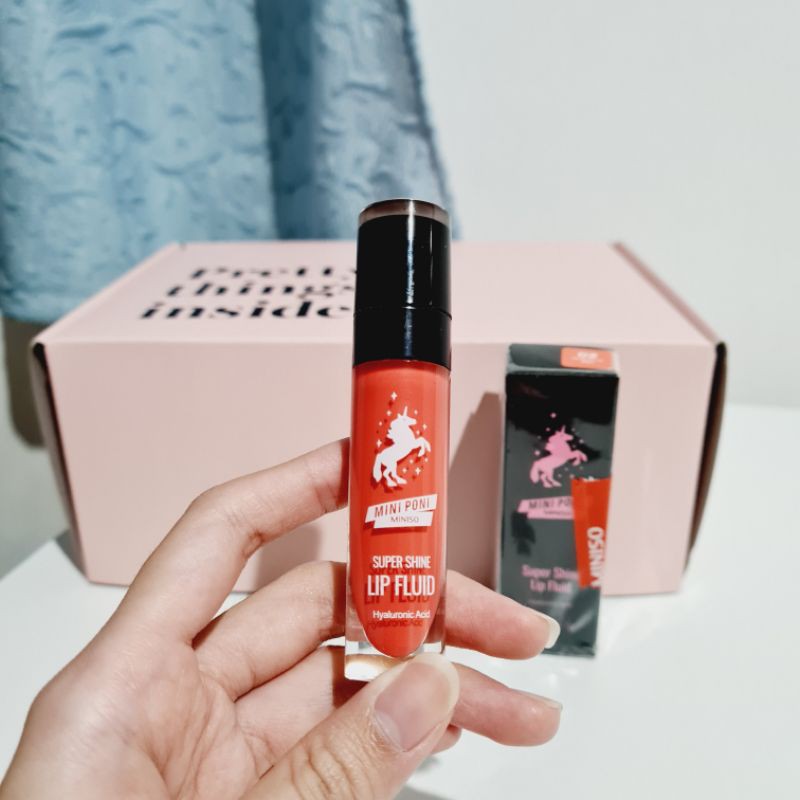 Jual MINISO Beauty Mini Poni Super Shine Lip Fluid Lip Cream Miniso Ori ...
