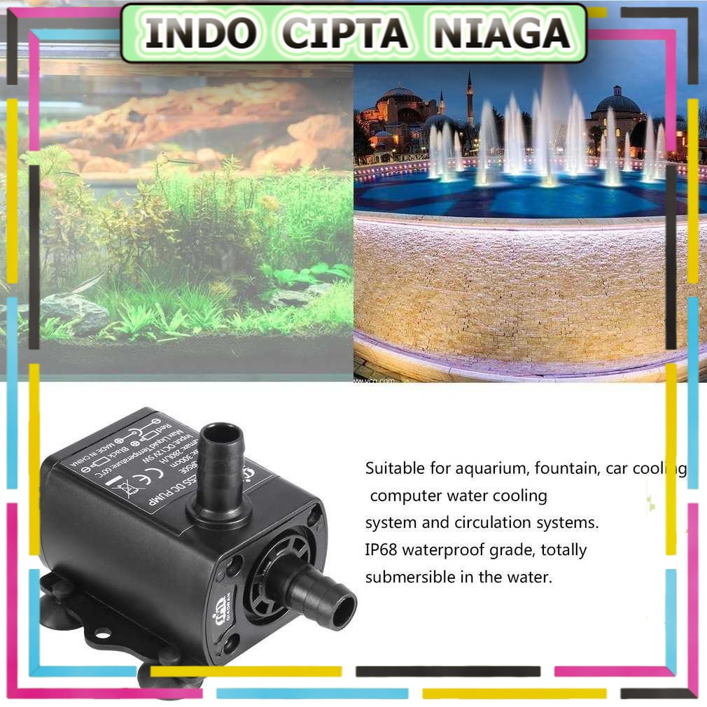 Jual CN Pompa Air Mini USB Brushless Submersible Aquarium 5V - QR50A ...