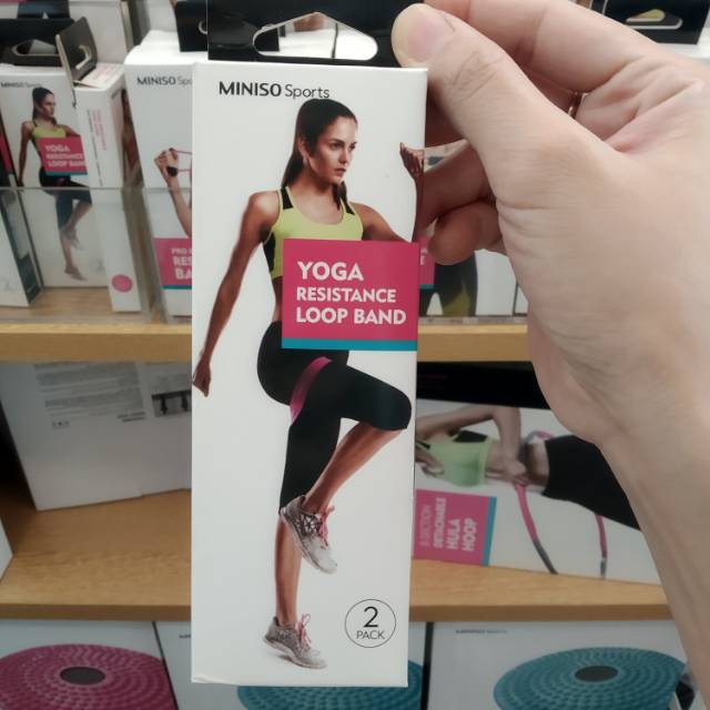 Jual MINISO ️ YOGA RESISTANCE LOOP BAND. miniso sports ready surabaya ...