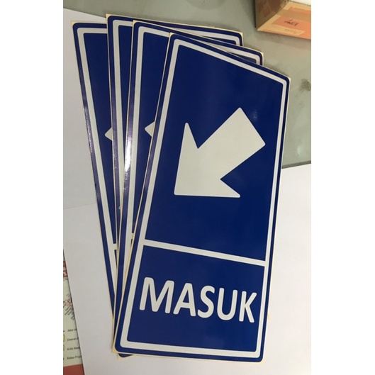 Jual Rambu sticker sign Masuk panah jalan raya mobil menyala | Shopee ...
