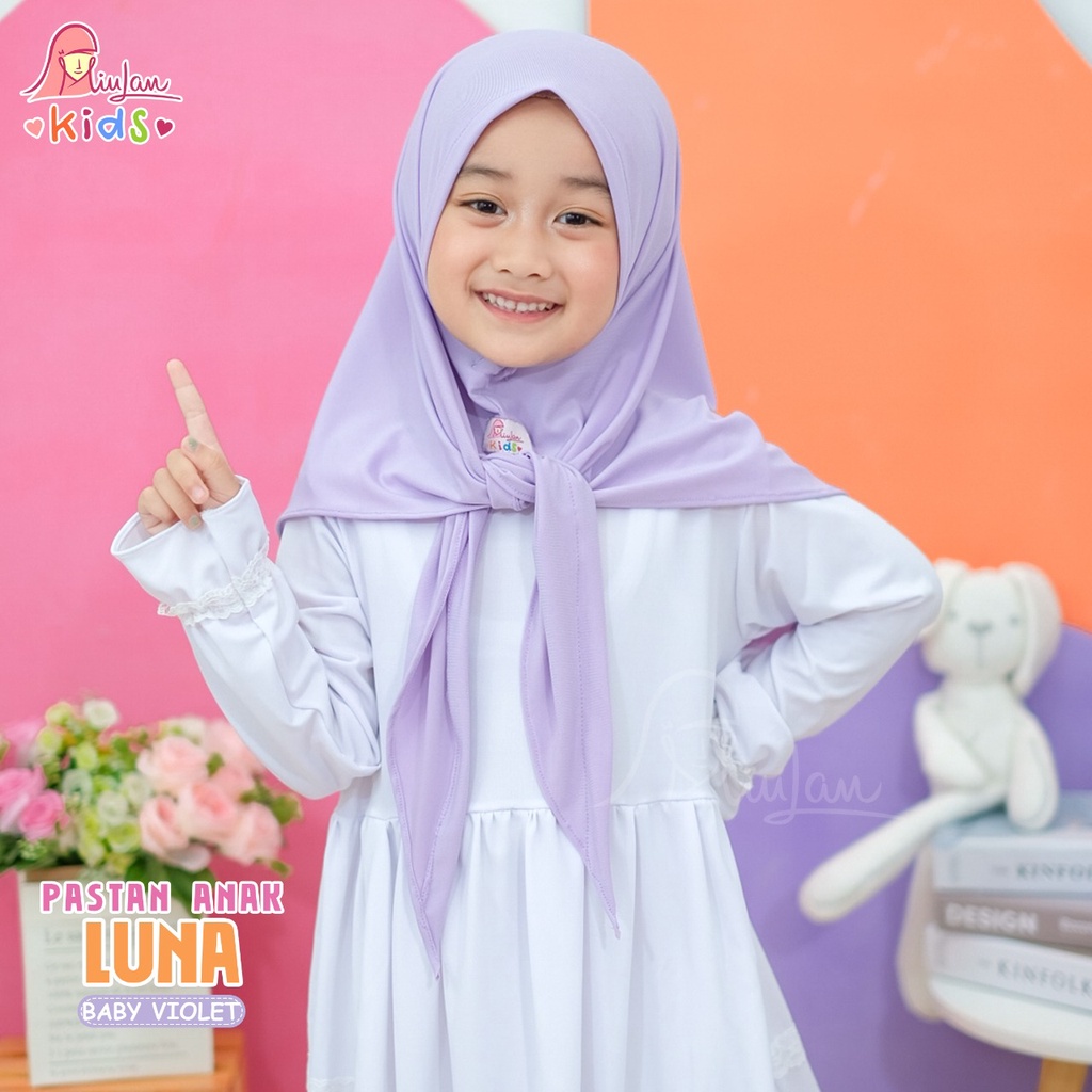 Jual Luna Pashmina Instan Anak New Jilbab Instan Pastan Anak TK/PAUD/SD ...