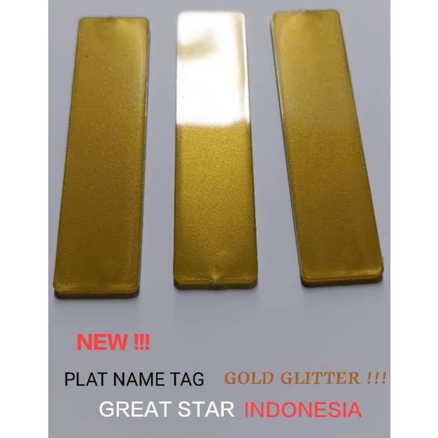 Jual PLAT NAME TAG PLASTIK / BAHAN PAPAN NAMA DADA 8x2cm tebal 2mm ...